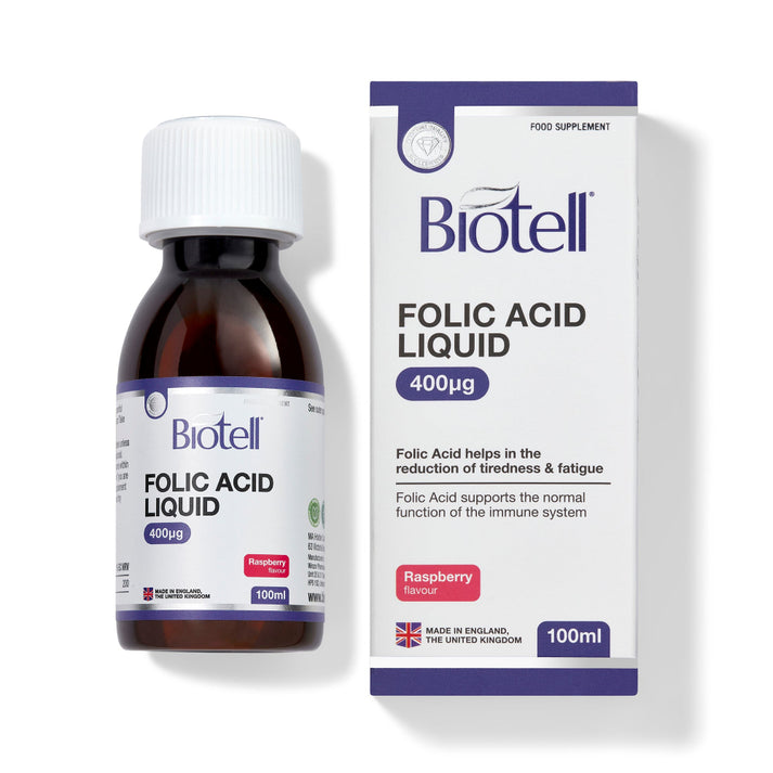Biotell Folic Acid Liquid 400µg | Support for Energy, Immunity & Pregnancy